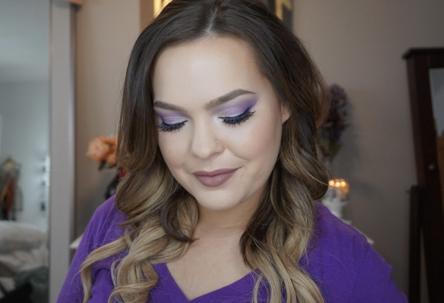 Pantone Ultra Violet Makeup Look - Kelsie Kristine