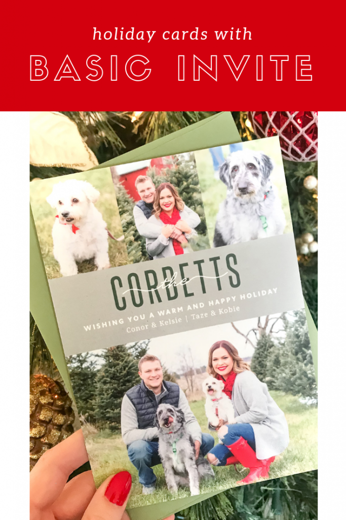 Last Minute Holiday Cards with Basic Invite - Kelsie Kristine